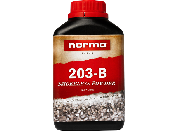 Norma 203B Krutt 500g. Andresens Vaabenforretning