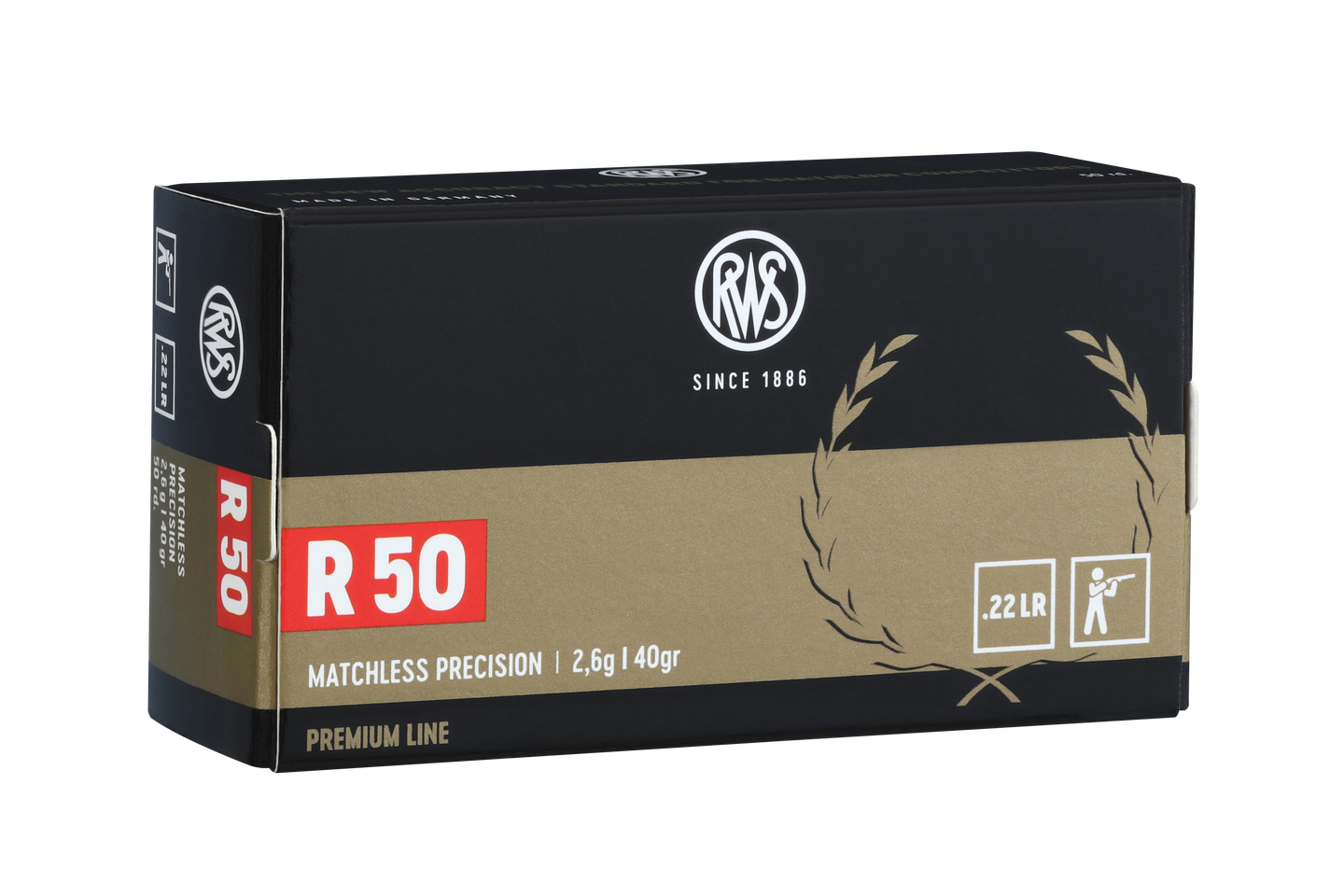 RWS R50 22LR 50PK. Andresens Vaabenforretning
